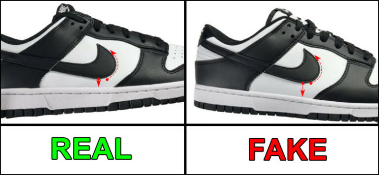 Nike Panda Dunks Real Vs Fake [How to Spot Legit Pair]